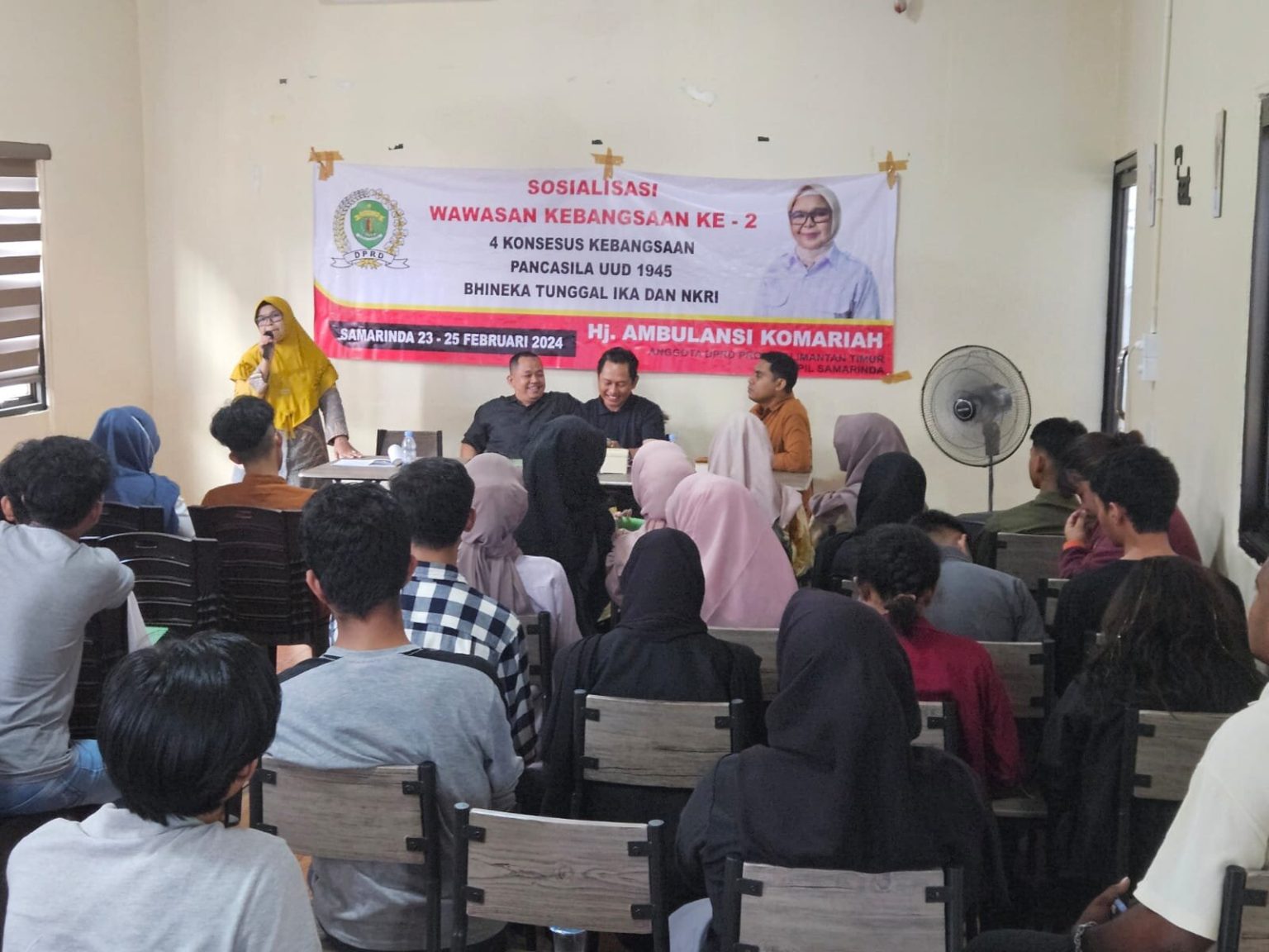 Penguatan Pemahaman 4 Pilar Kebangsaan, Anggota DPRD Kaltim Ambulansi Komariah Gelar Soswabang ...